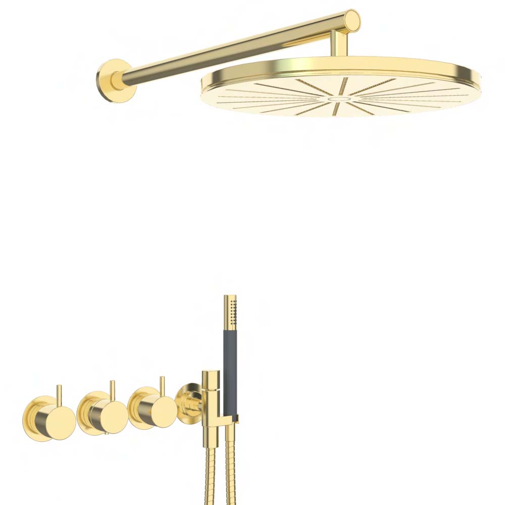 vola Duschsystem messing poliert | 5471R-061-19