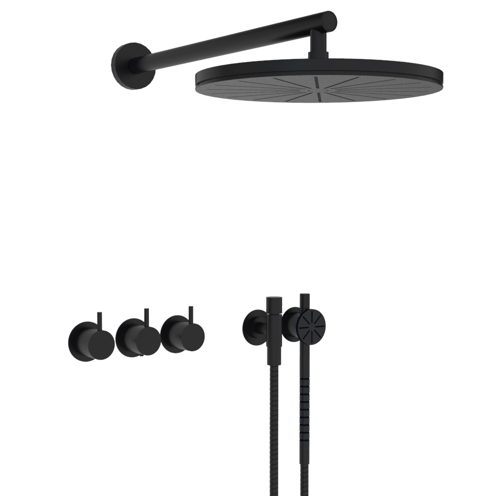 vola Duschsystem schwarz matt | 5471S-061-27