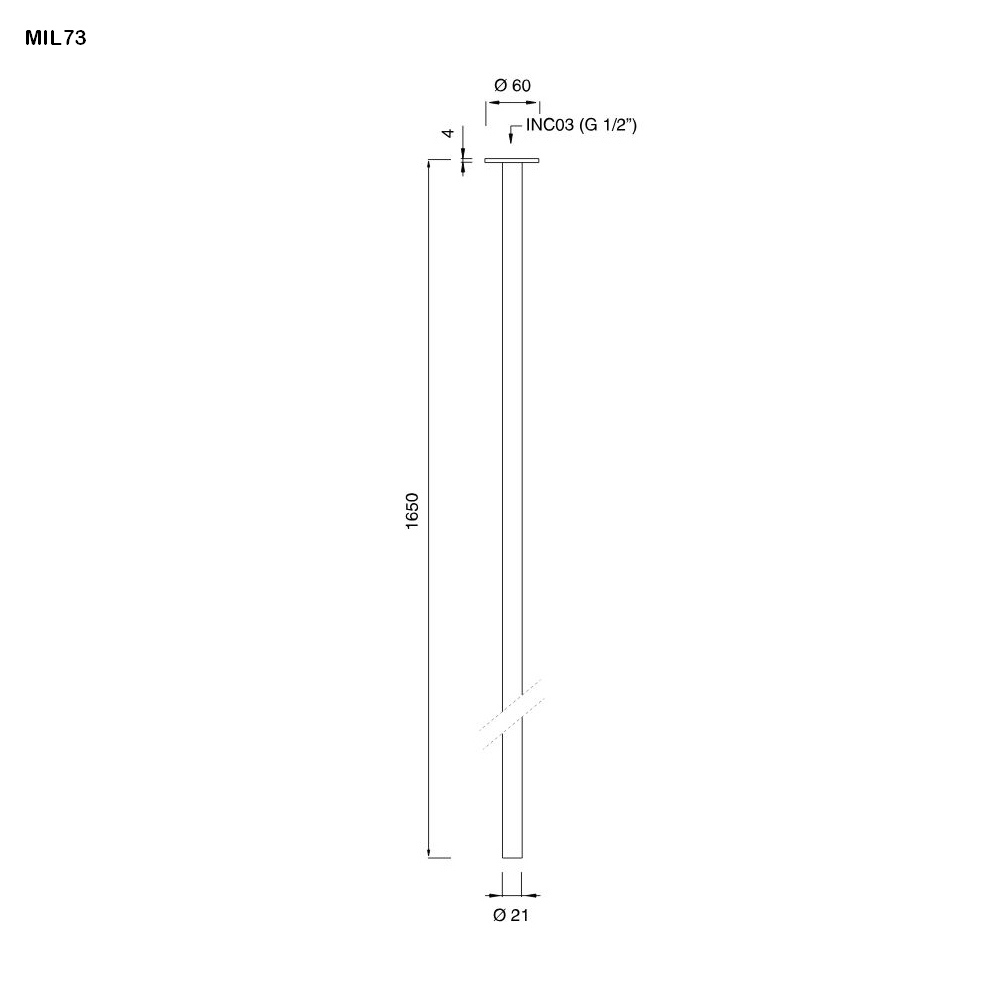 ceadesign Milo360 Auslauf edelstahl matt | MIL73S