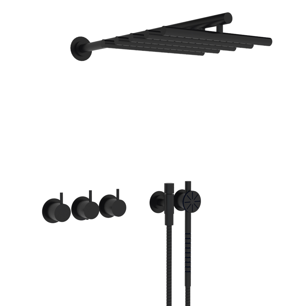 vola Duschsystem schwarz matt | 5471S-051-27