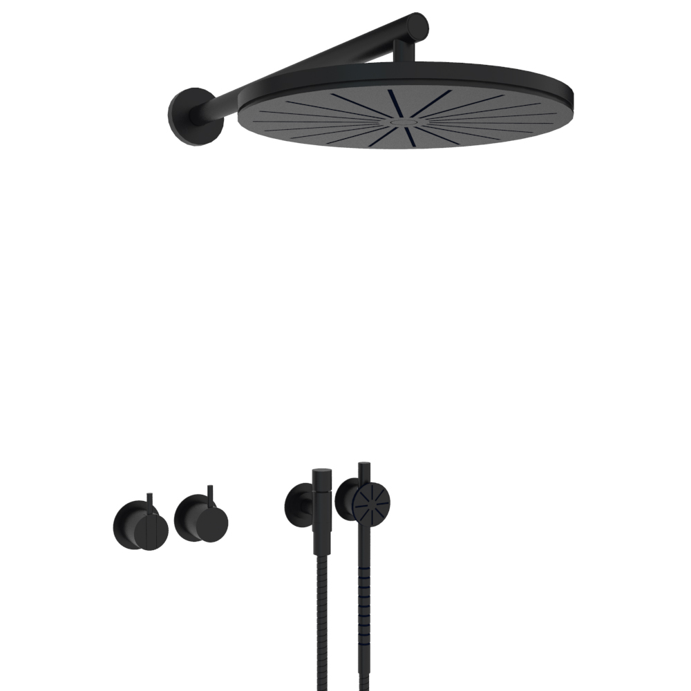 Vola 2471 Duschsystem schwarz matt
