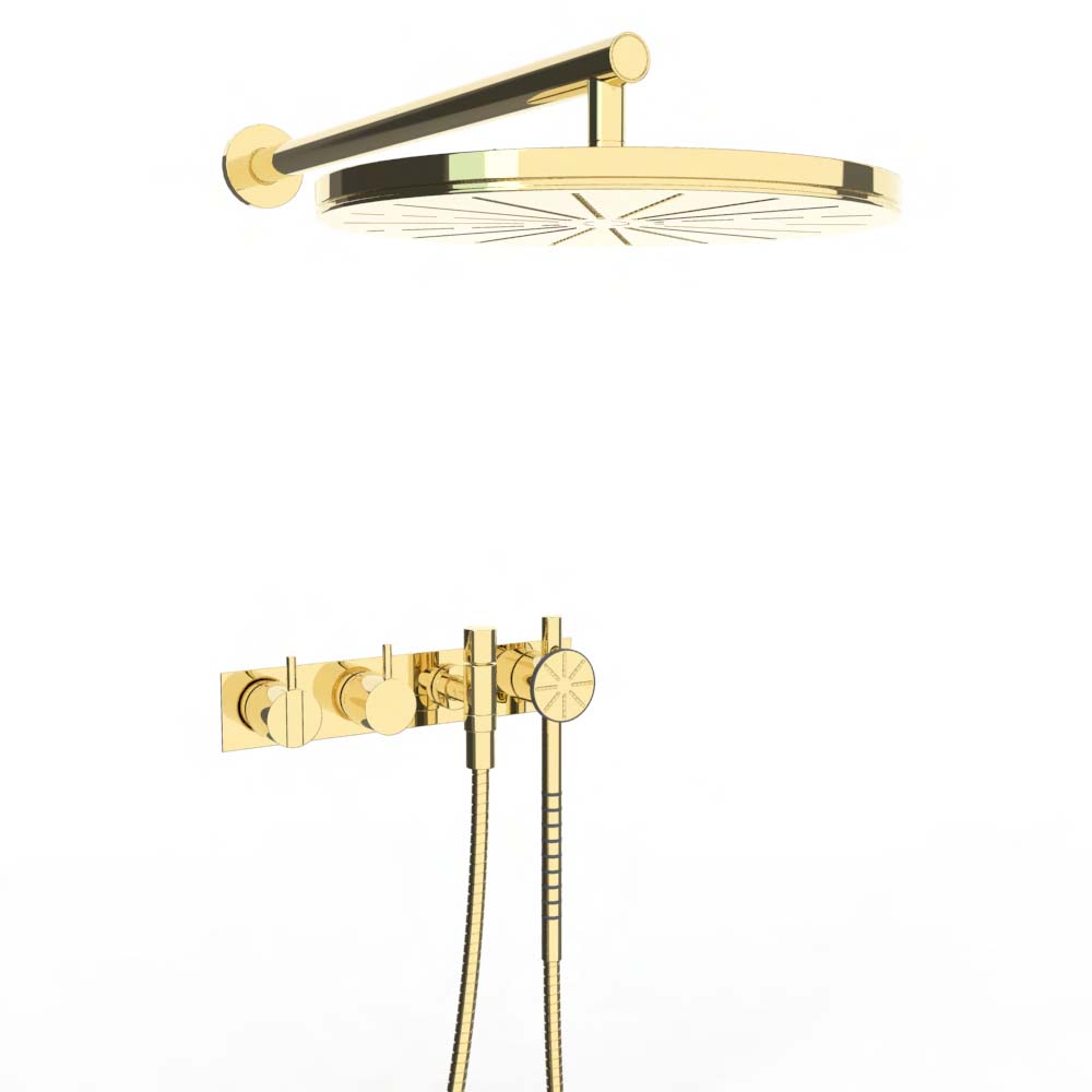 vola Duschsystem messing poliert | 2474S-061-19