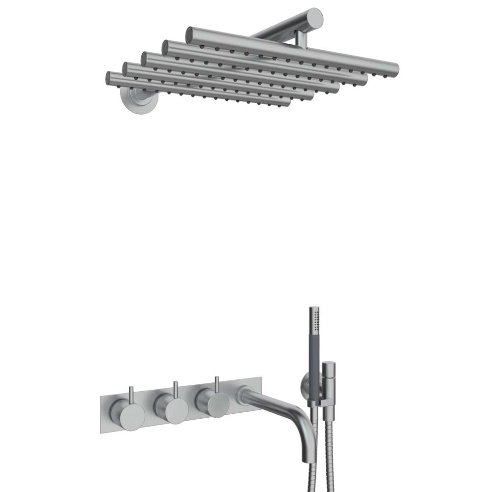 vola Wannenarmatur chrom matt | Combi-12-20