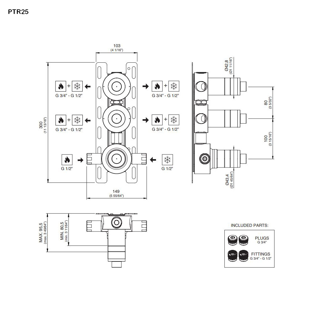 ceadesign Ptr25 Montagezubehör | PTR25