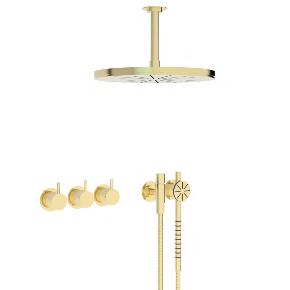 vola Duschsystem messing poliert | 5471S-061A-19