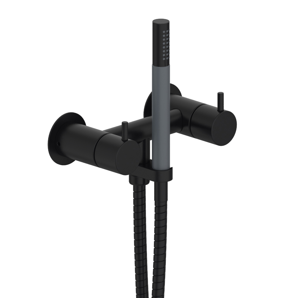 vola Duscharmatur schwarz matt | 1671-27