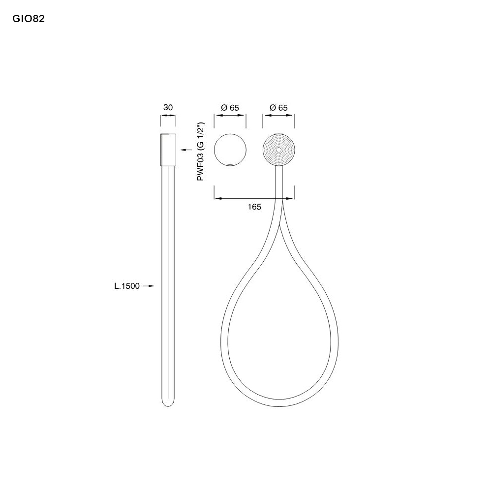 ceadesign Giotto Duscharmatur edelstahl matt | GIO82WS