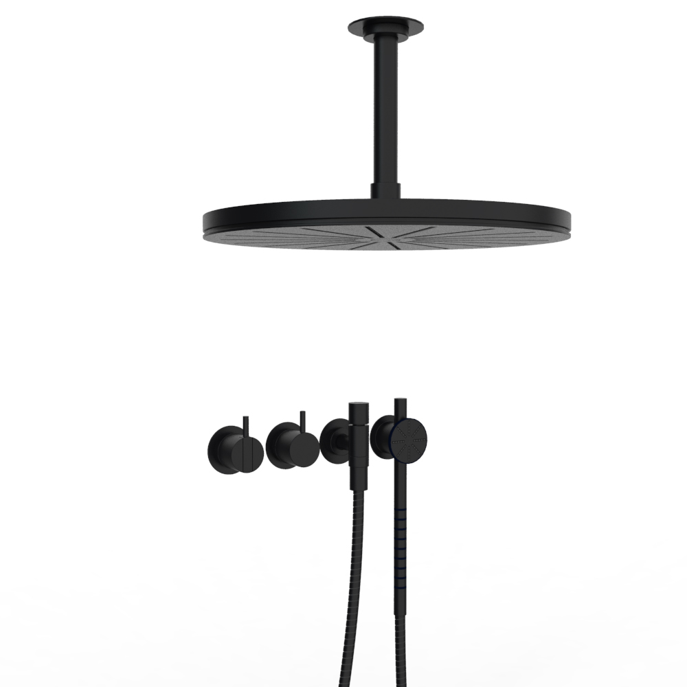 vola Duschsystem schwarz matt | 2471S-061A-27