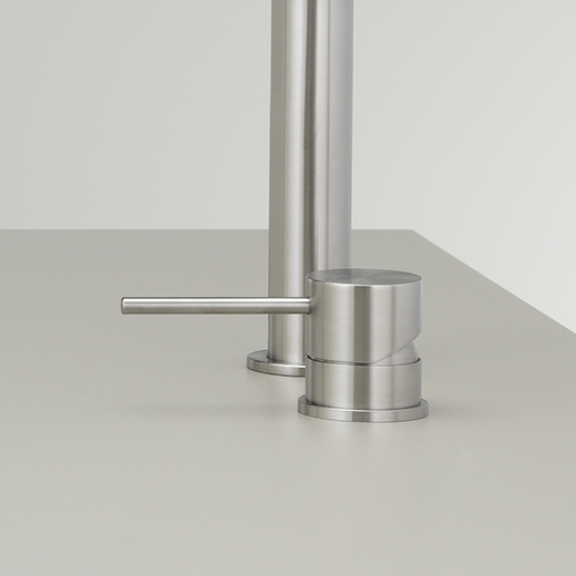 cea MIL 207 Tisch-Eingriffmischer mit langem Hebel, edelstahl satiniert ...