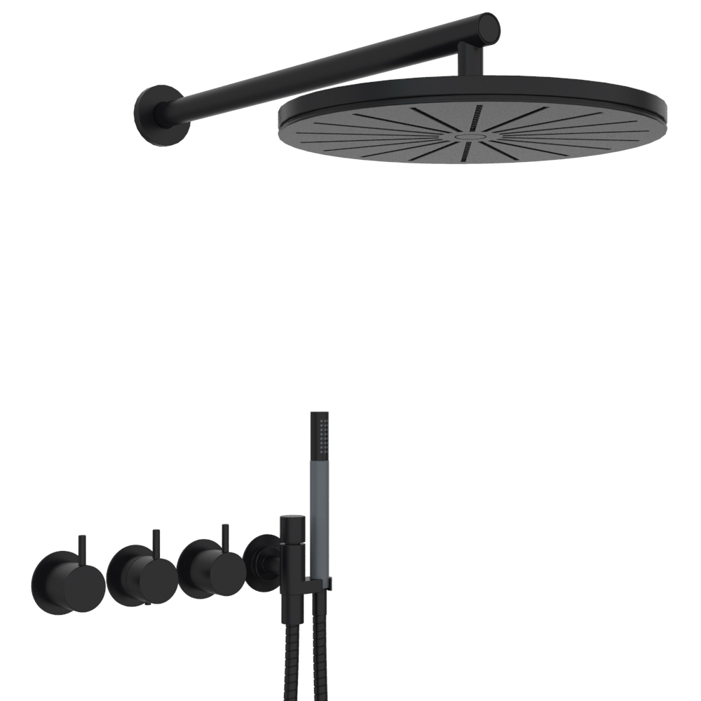 vola Duschsystem schwarz matt | 5471R-061-27