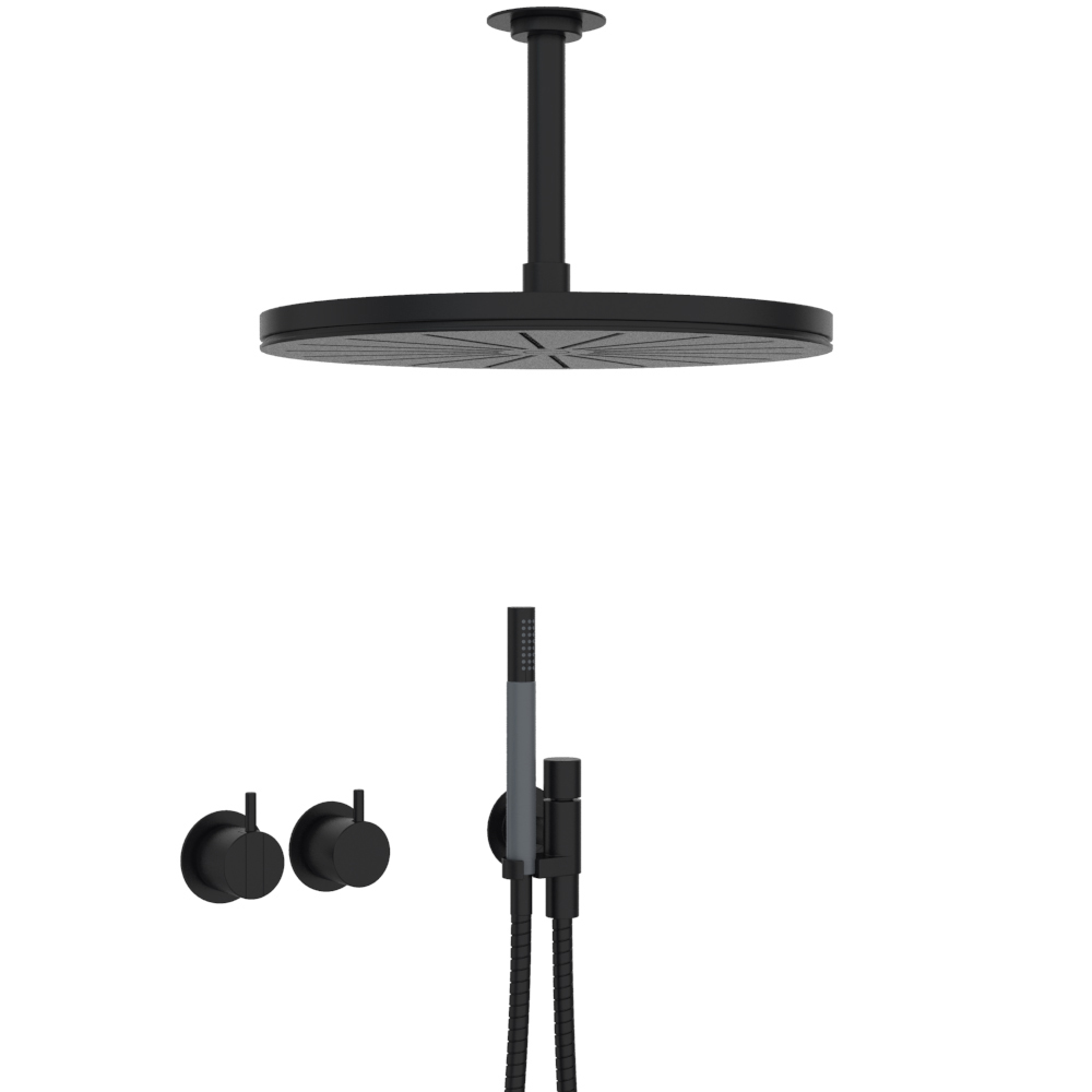 vola Duschsystem schwarz matt | 2471-061A-27