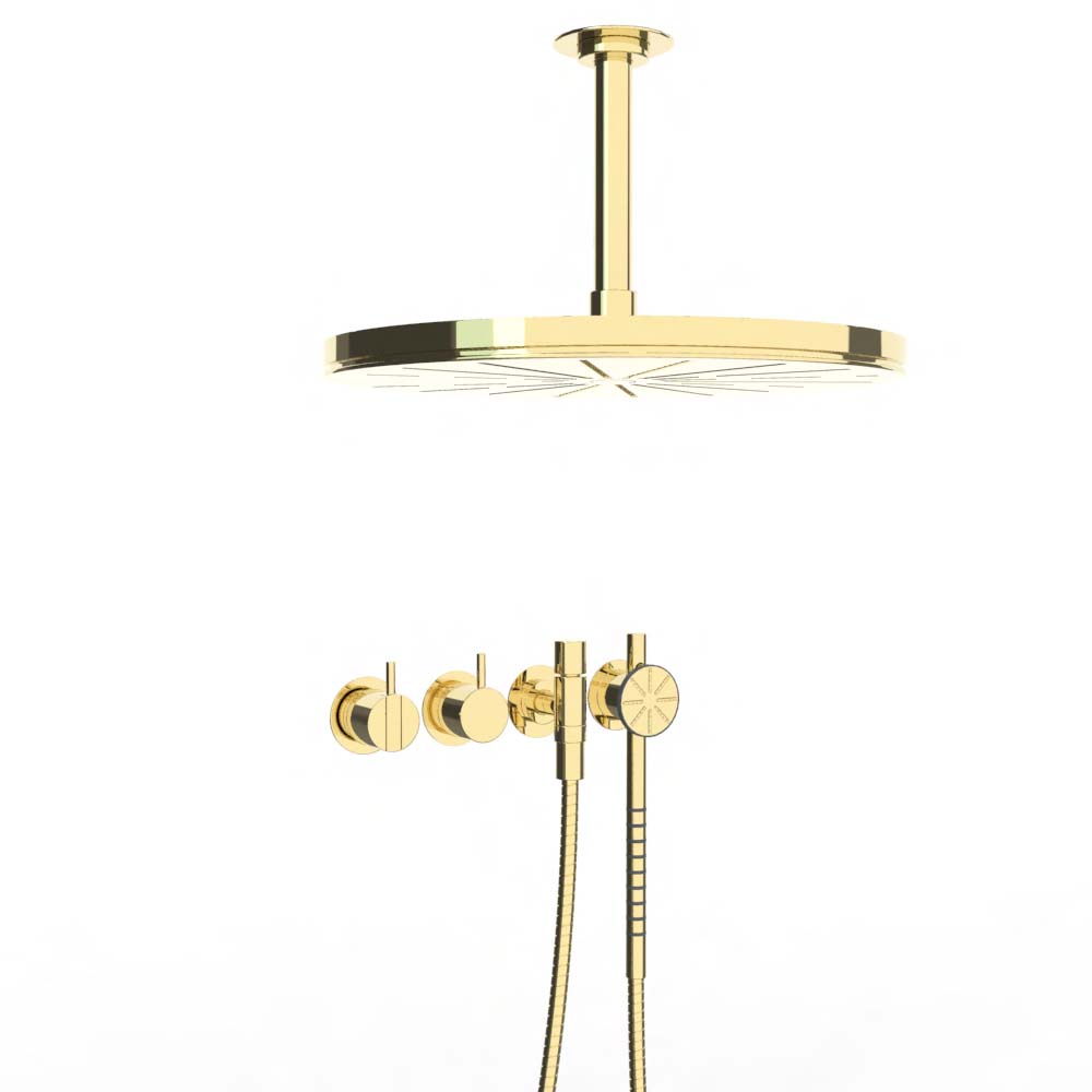 vola Duschsystem messing poliert | 2471S-061A-19