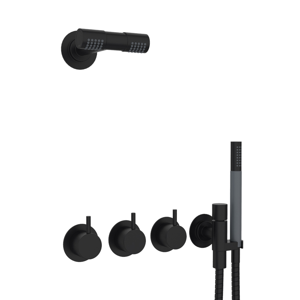 vola Duschsystem schwarz matt | 871R-081D-27