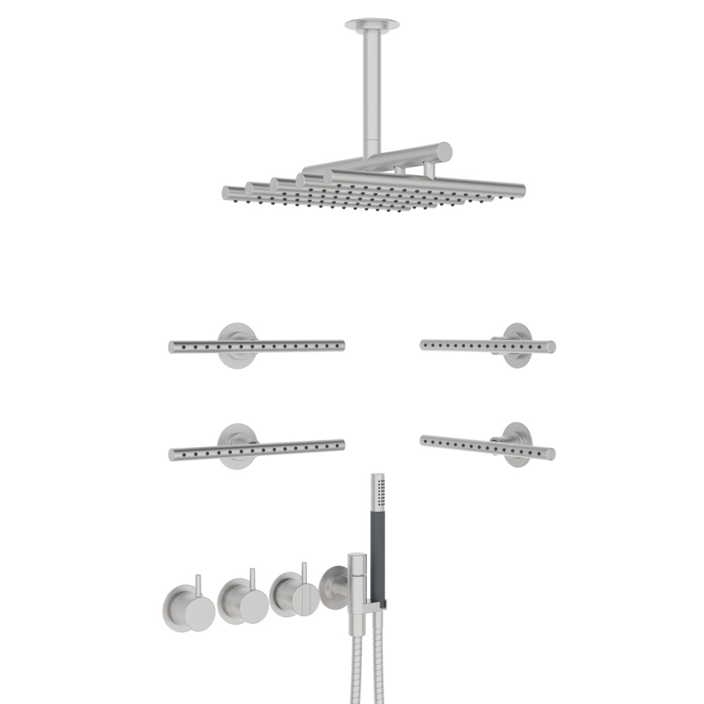 vola Duschsystem edelstahl | Combi-8-40