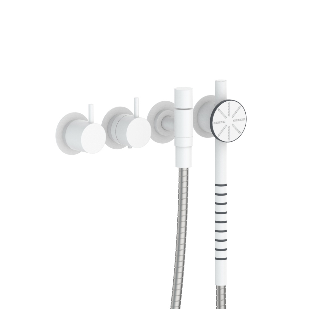 vola Duscharmatur weiß matt | 5171S-28