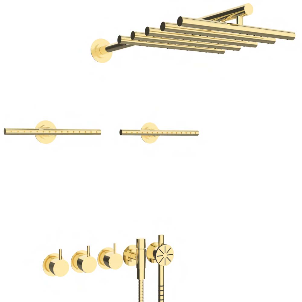 vola Duschsystem messing poliert | Combi-7S-19