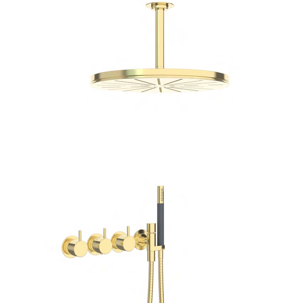 vola Duschsystem messing poliert | 5471R-061A-19