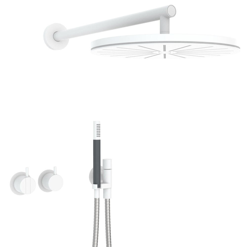 vola 2471-061 Unterputz-Brause-Einhebelmischer mit 2-Wege-Umstellung, Wand-Regenbrause 060 ...