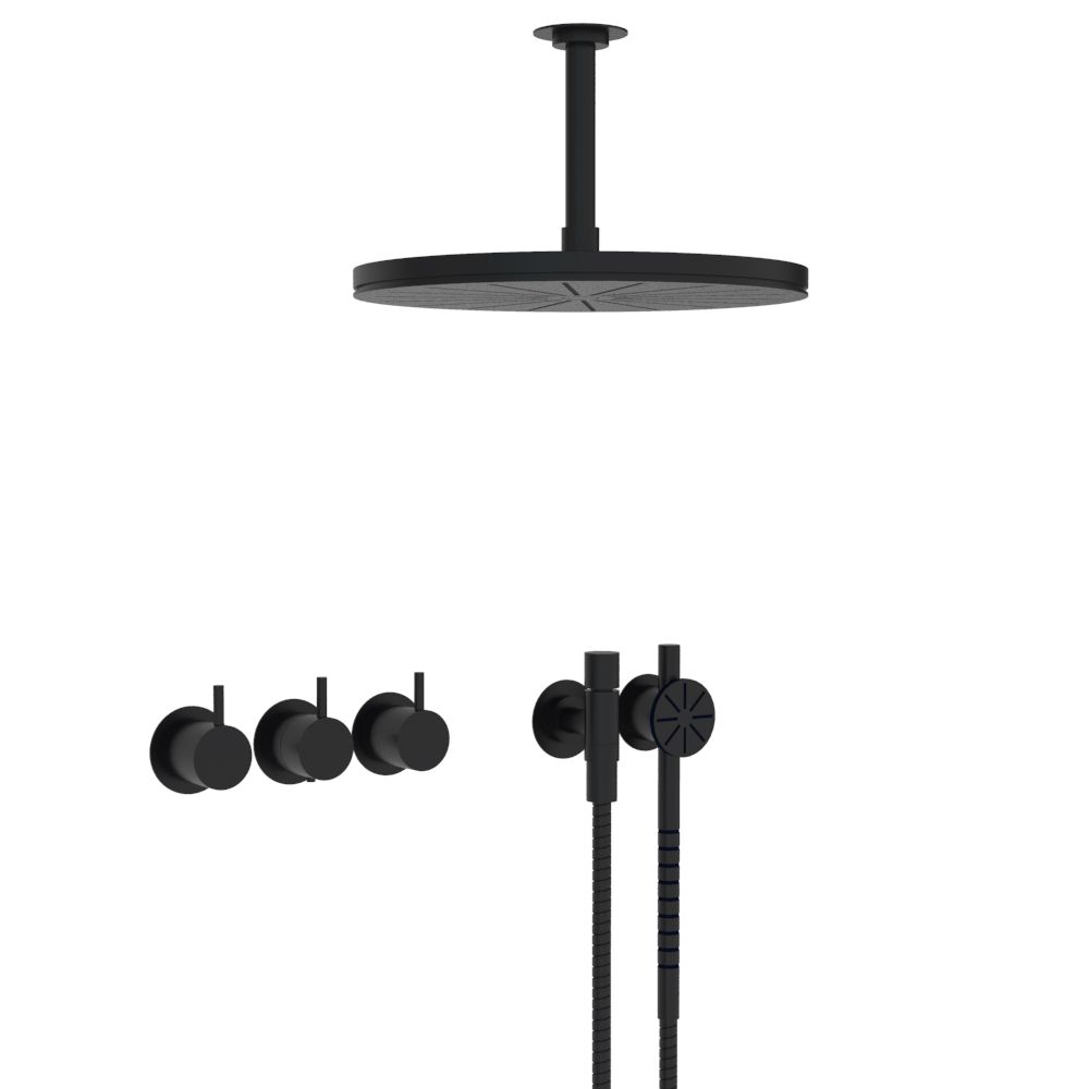 vola Duschsystem schwarz matt | 5471S-061A-27